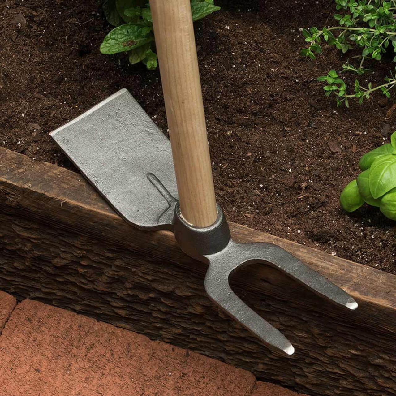 Mini Hoe with 2-Prong Grubber